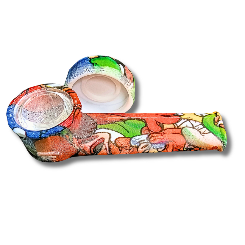 Buy Silicone Smoking Hand Pipes With Cap – HERBBOX India