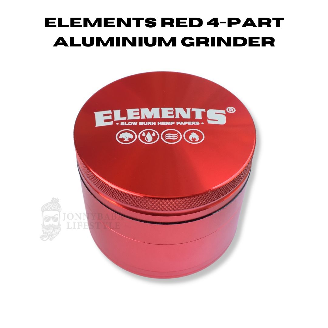 Elements Aluminium Red Grinder/Crusher Mini – HERBBOX India