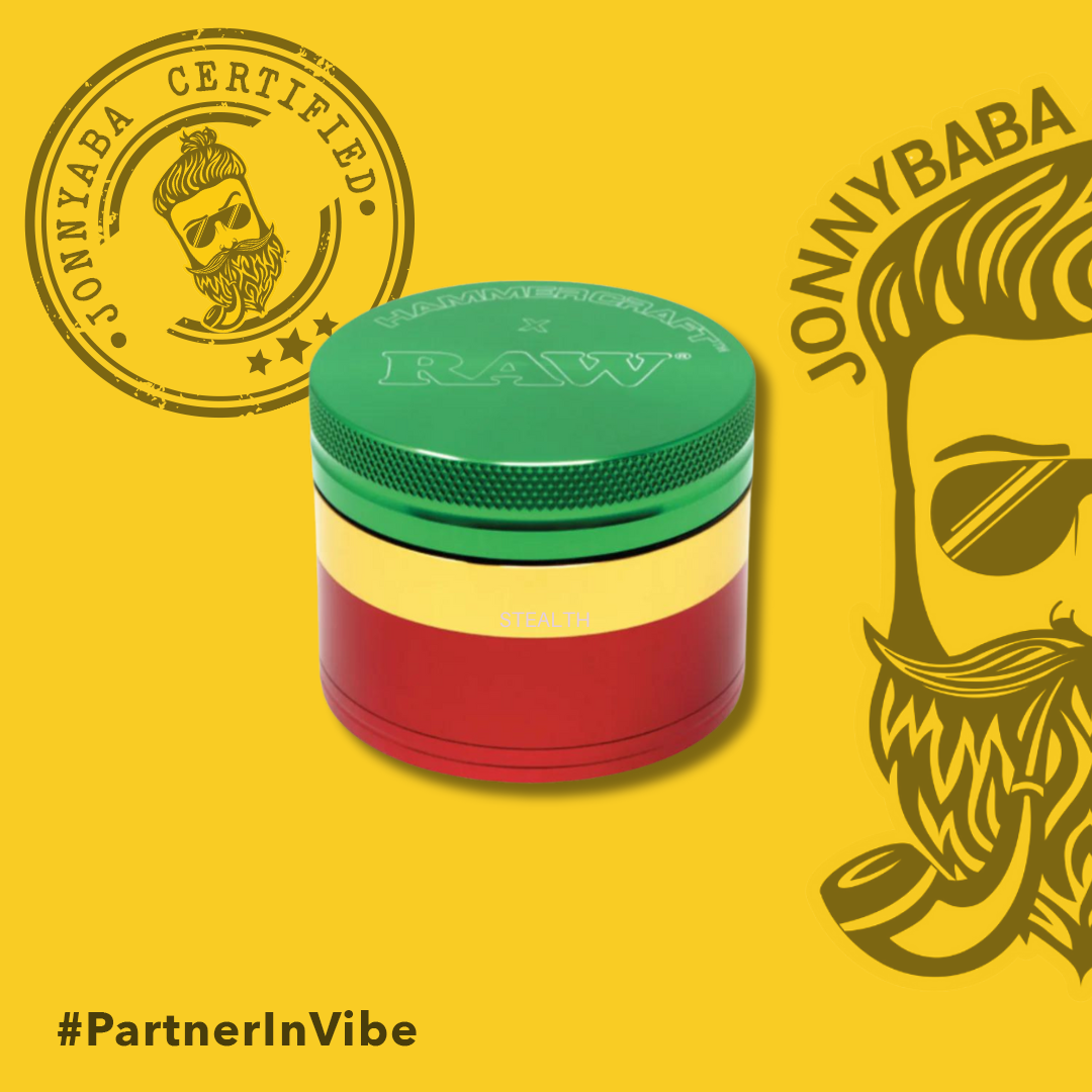 Raw x Hammercraft Rasta Grinder - Herbbox – HERBBOX India